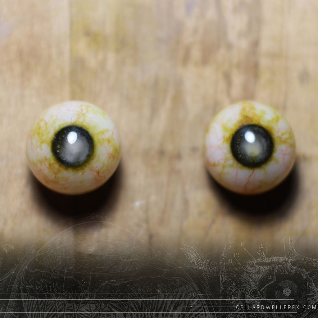 Creature Full Scleral Glow UV Glow in the Dark UV Reactive Eye Hyper ...