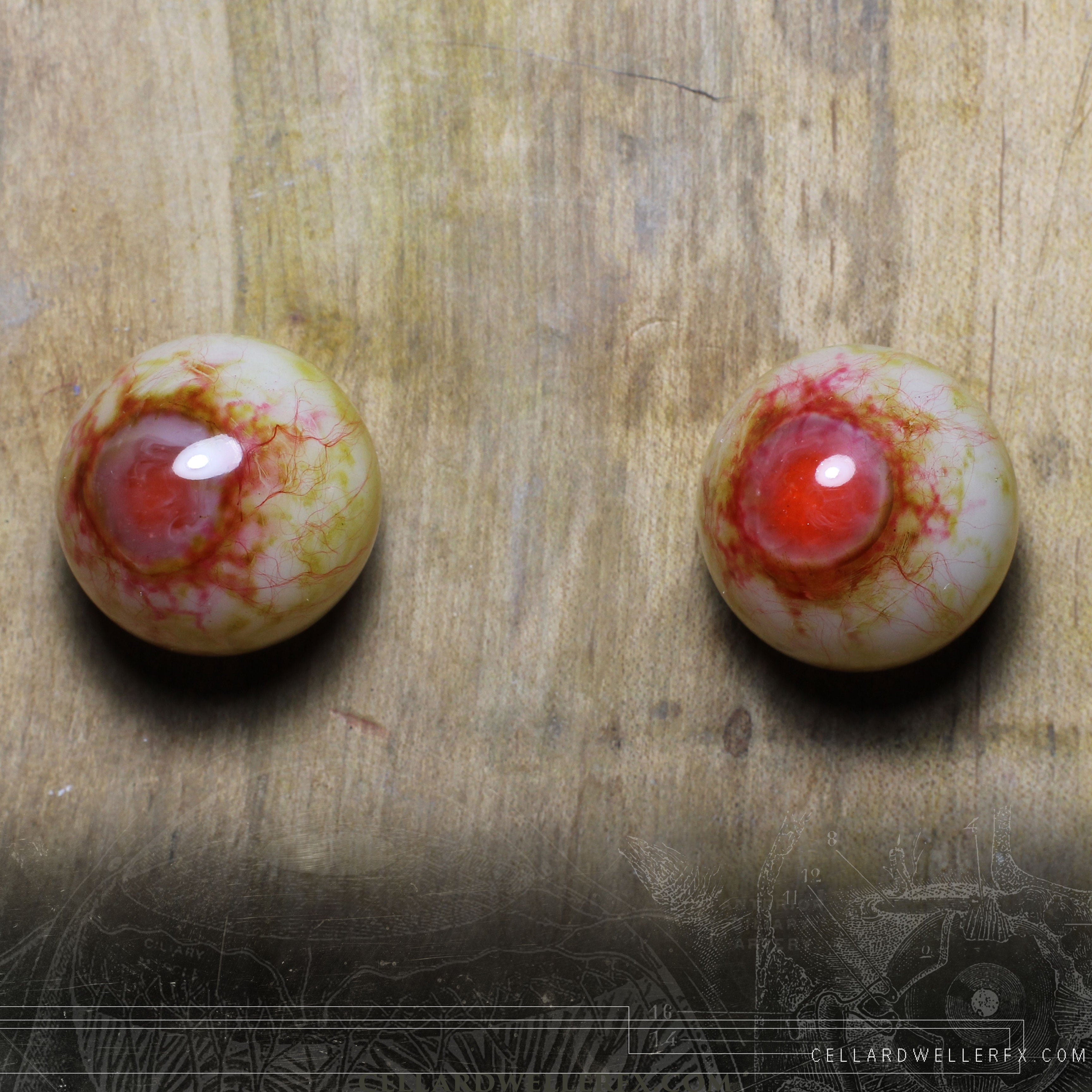 Hyper-realistic, Film Quality Zombie Eyes – Cellar Dweller FX